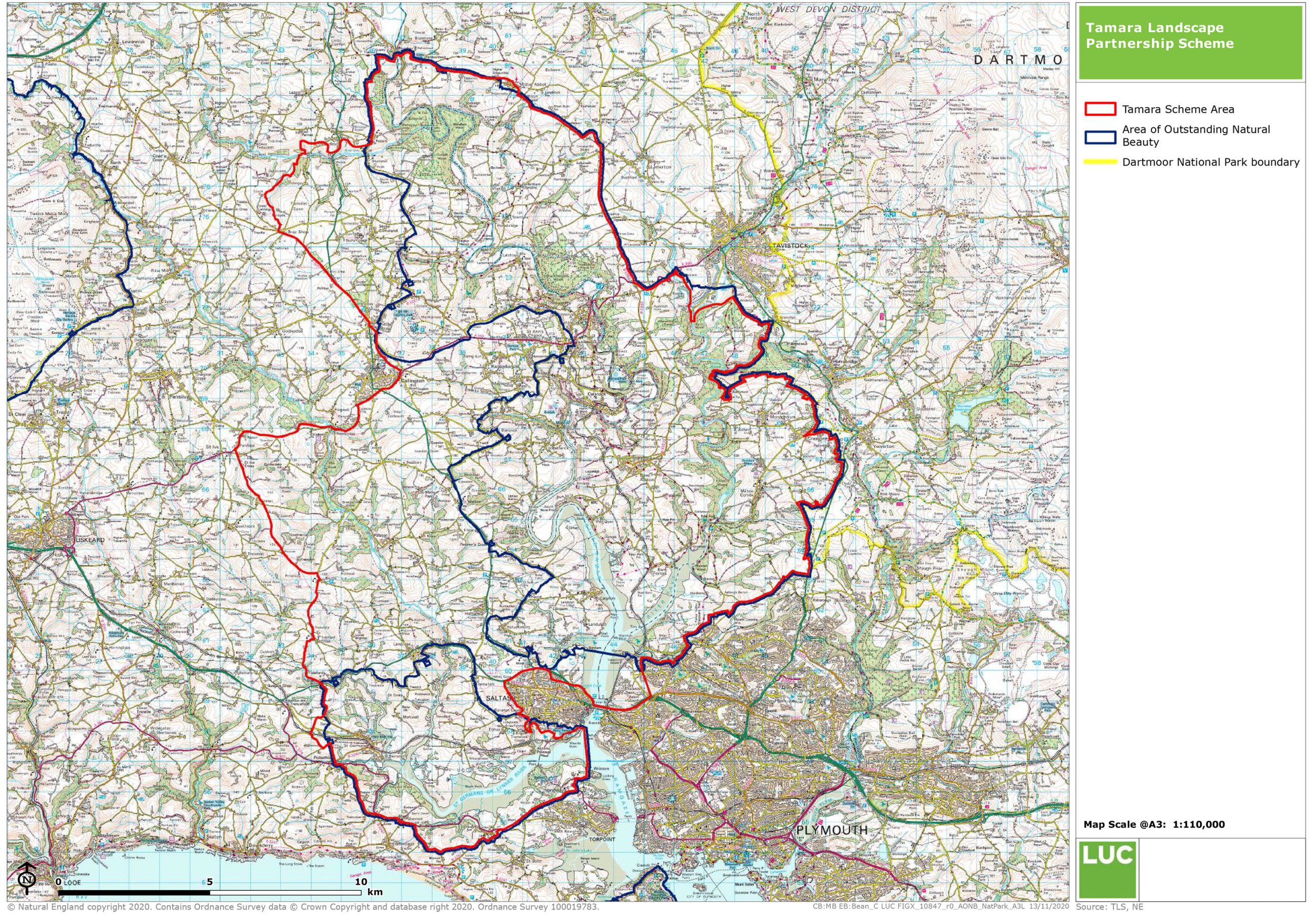 The Tamara Landscape Partnership Scheme area – TAMARA LANDSCAPE PARTNERSHIP